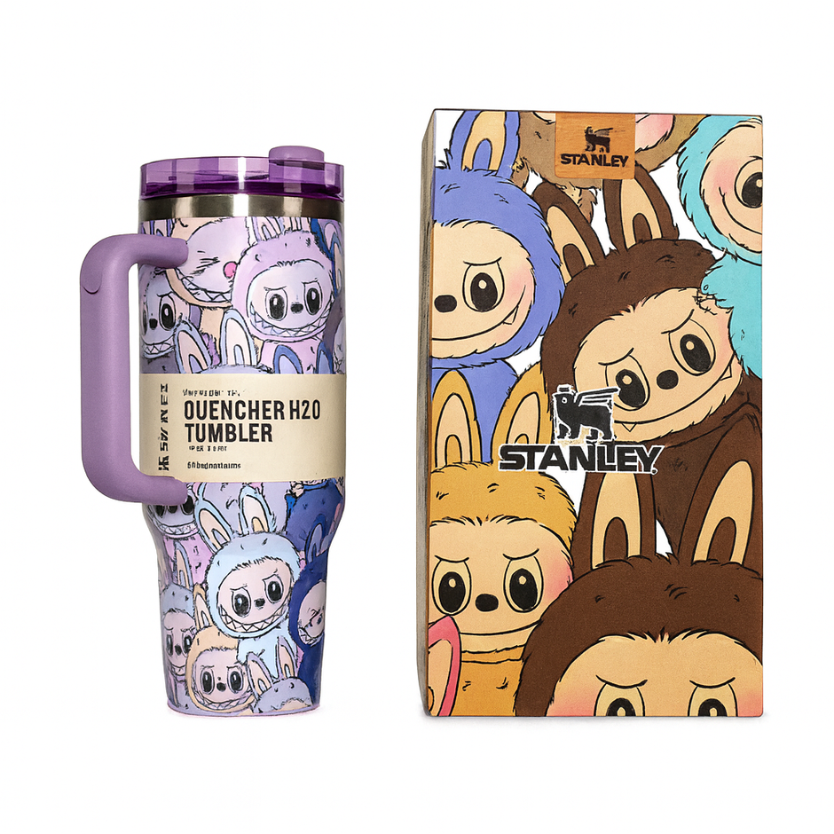 Stanley x Labubu Quencher H2.0 Tumbler Dupe – 40oz | 1.18L Capacity ...